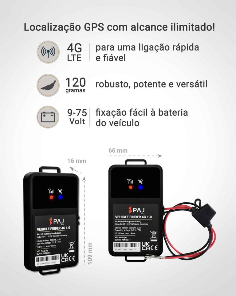 Localizador GPS para carros: Seguimento em directo