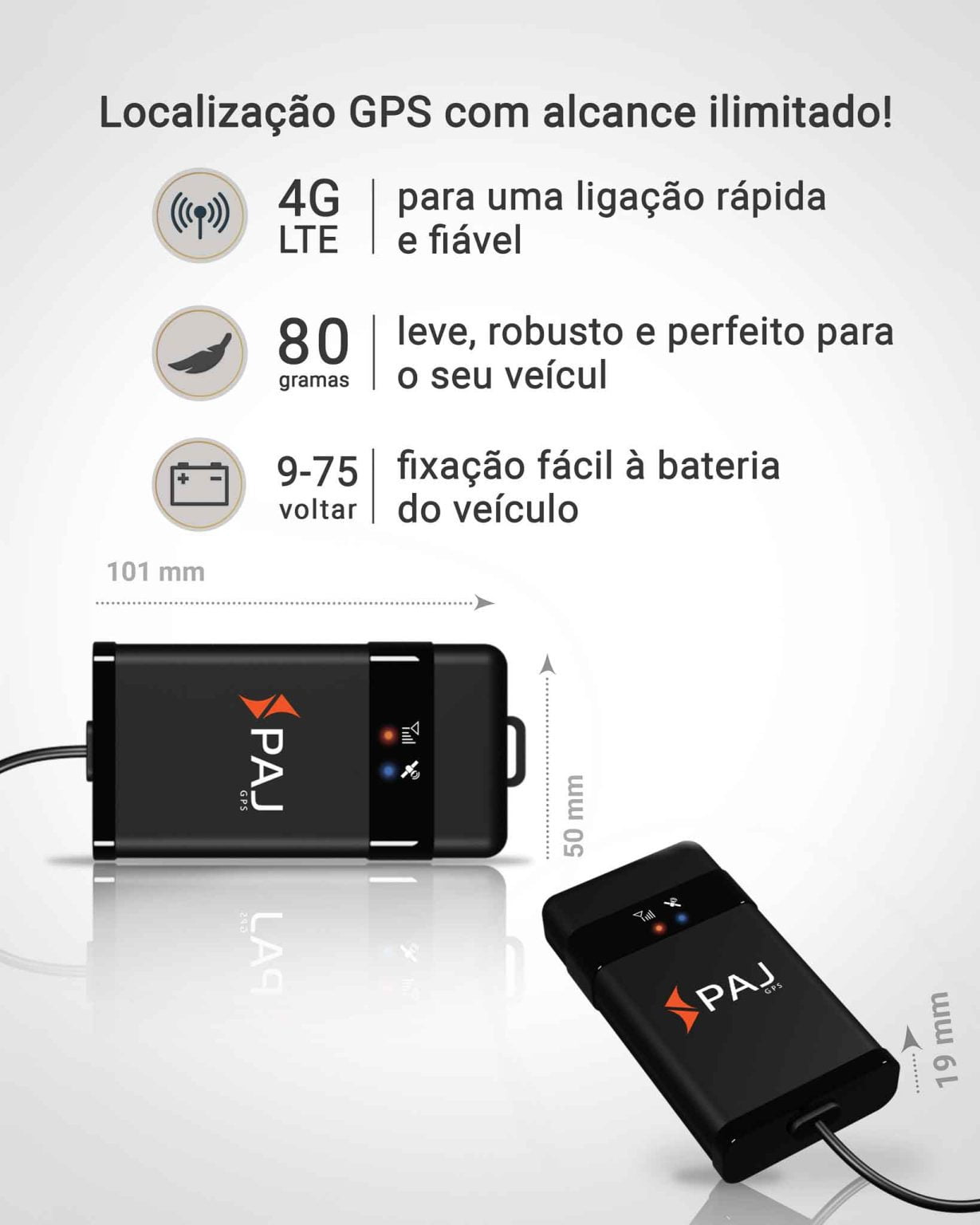 Localizador GPS para carros: Seguimento em directo